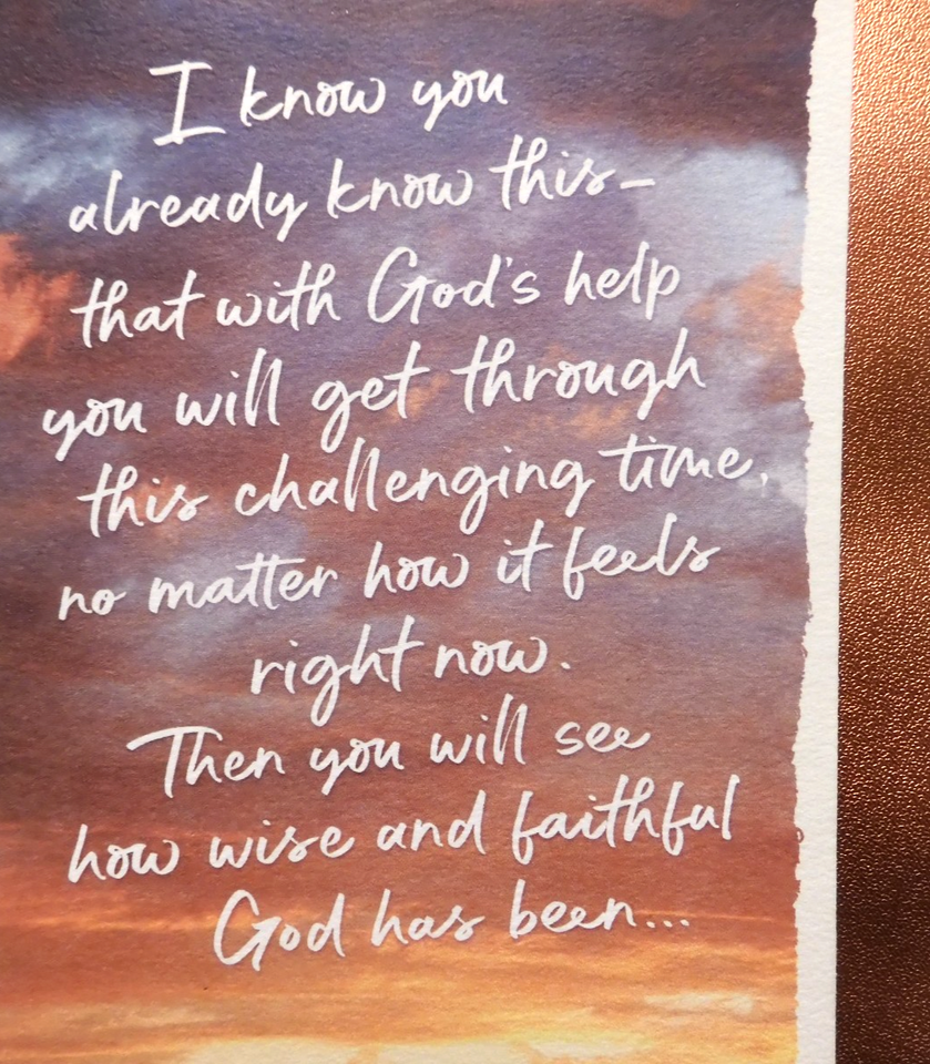 3 Cards DaySpring Encouragement With God's Help He's Made You Strong | eBay
