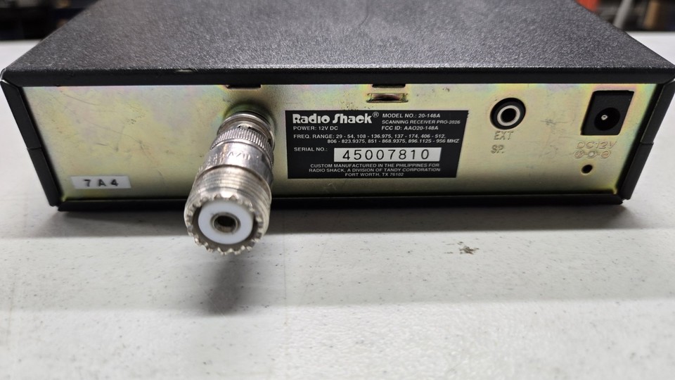 RadioShack 20-148A Patrolman Pro-2026 100 Channel Analog Scanner ...