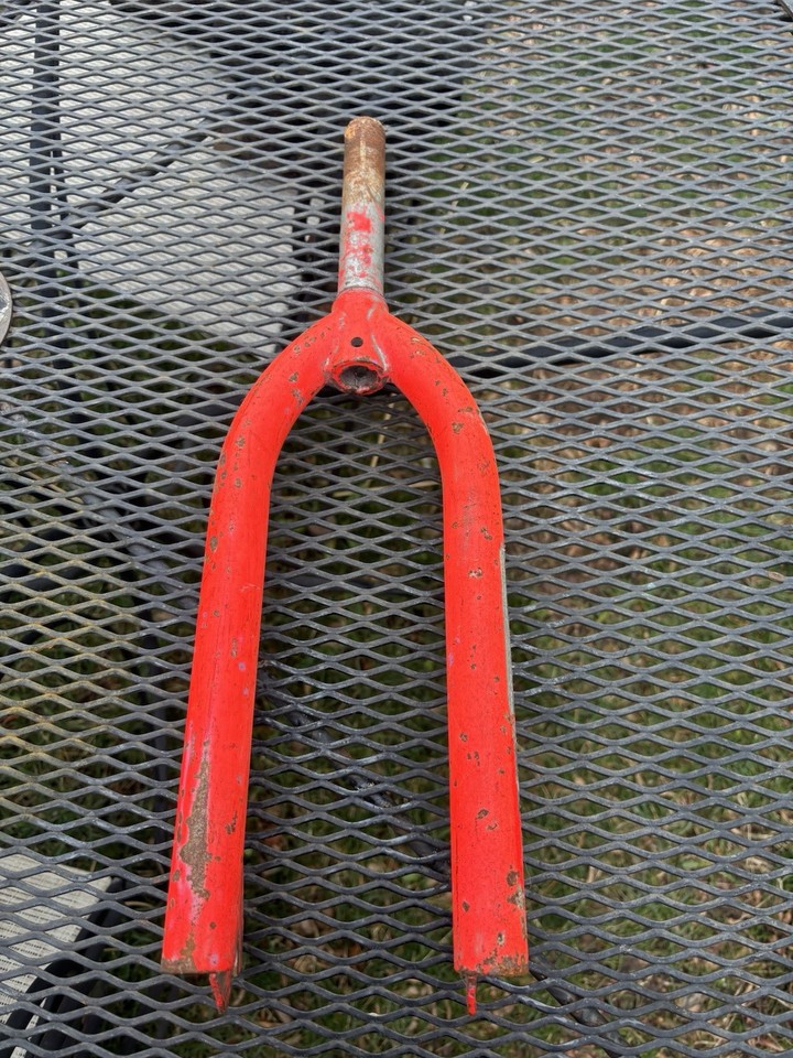Old Skool Vintage Bmx GT Dyno Fork Orange -fast shipping 1in threaded ...