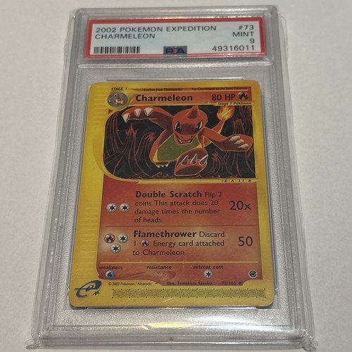 2002 Pokemon e-Series Expedition Base Set 73/165 Charmeleon PSA 9 ...