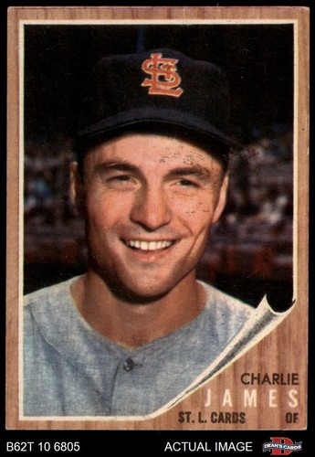 1962 Topps #412 Charlie James Cardinals 6.5 - EX/MT+ | eBay