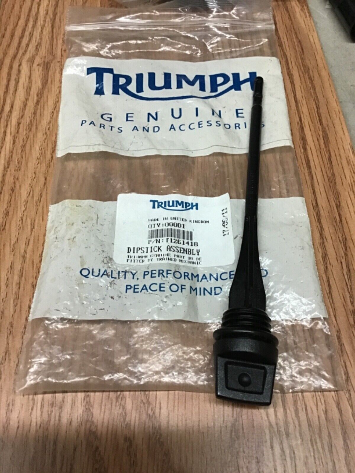 Triumph Dipstick Assembly T1261418 Genuine OEM Oil Level Indicator for ...