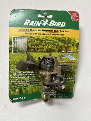 Rain Bird 25PJDAC Brass Impact Rotating Sprinkler Head | eBay
