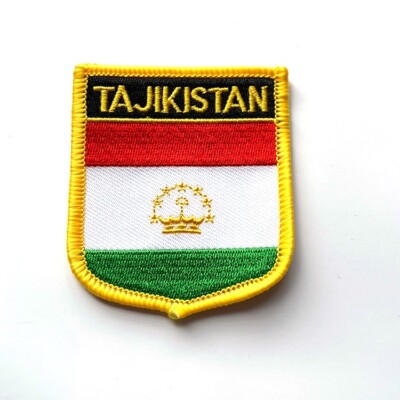 x2 Pack FLAG PATCH PATCHES tajikistan IRON ON COUNTRY EMBROIDERED WORLD FLAG | eBay
