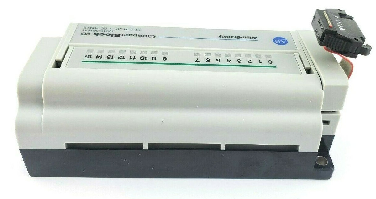 Allen Bradley 1791D-0B16PX Ser. D Compact Block Devicenet Output Base ...