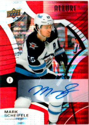 MARK SCHEIFELE AUTO 21-22 UD ALLURE RED RAINBOW AUTOGRAPH # 61 ...