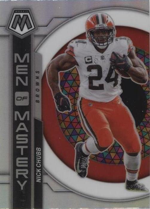 2023 Panini Mosaic - Men of Mastery Nick Chubb #MM-13 Silver Prizm for ...