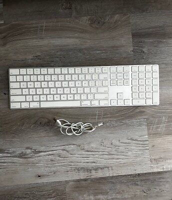 Apple Magic Keyboard with Numeric Keypad (Model A1843) – OEM, White | eBay