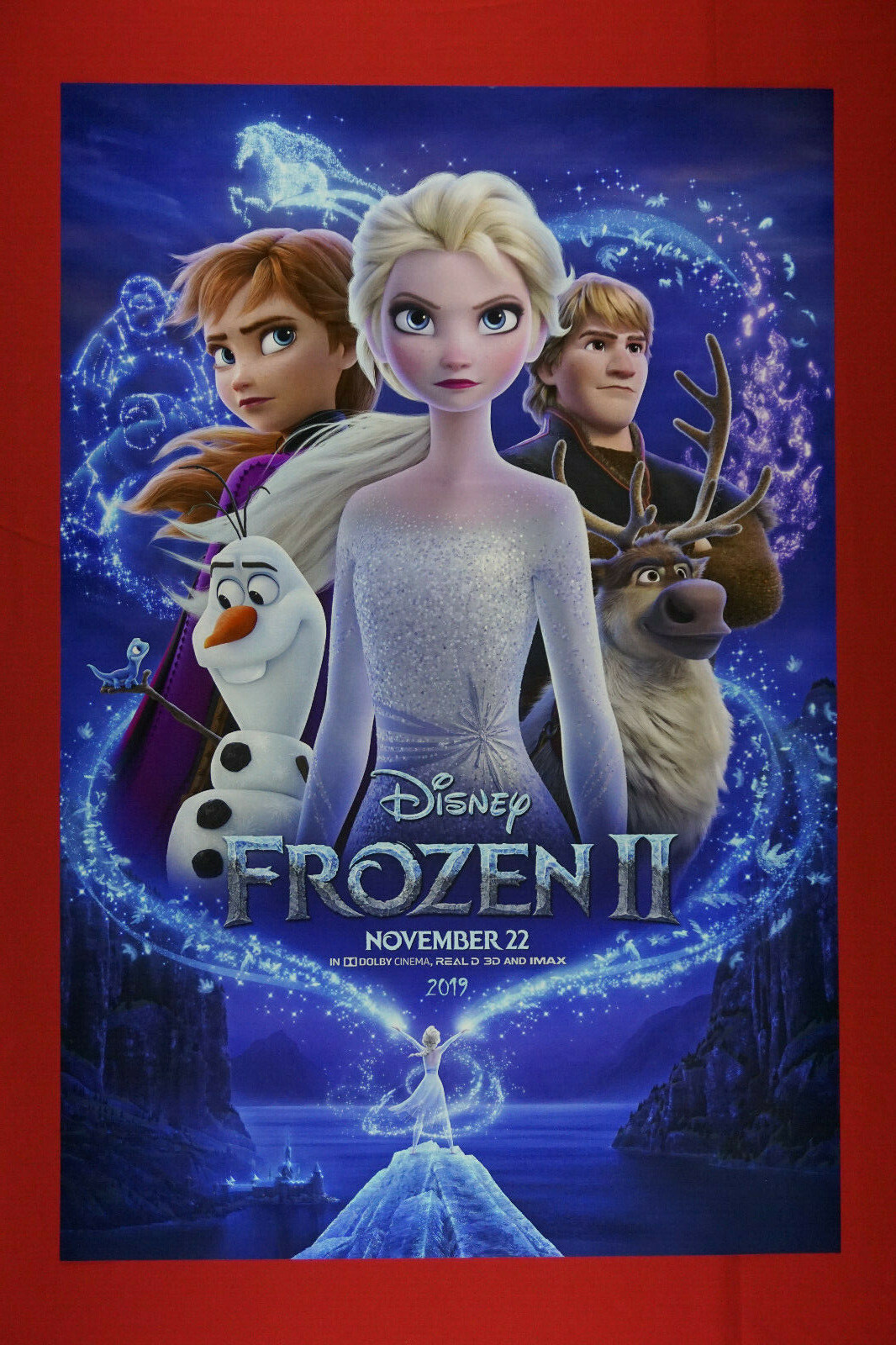 Walt Disney Frozen II Magical Spell Olaf Anna Elsa Movie Poster 24X36 ...