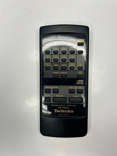 Technics RAK-SL3001P Remote Control, OEM for SLPC15 SLPC20 SLPC25 ...