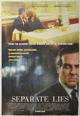SEPARATE LIES (2005) Cinema One Sheet Movie Poster - Emily Watson, Tom Wilkinson | eBay UK