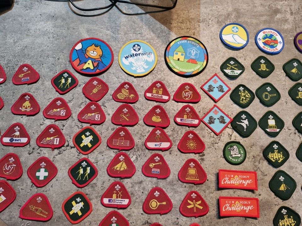 VINTAGE SCOUT & GIRL GUIDES BADGES + NEW SCOUT BADGES LARGE LOT | eBay UK
