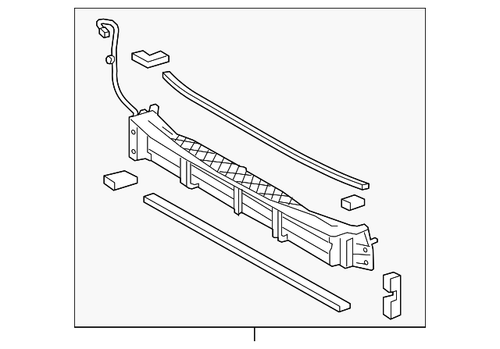 Genuine Toyota Radiator Shutter Assembly 53019-47011 | eBay