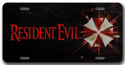 Resident Evil License Plate Auto Tag/Room Sign play station xbox 360 ...