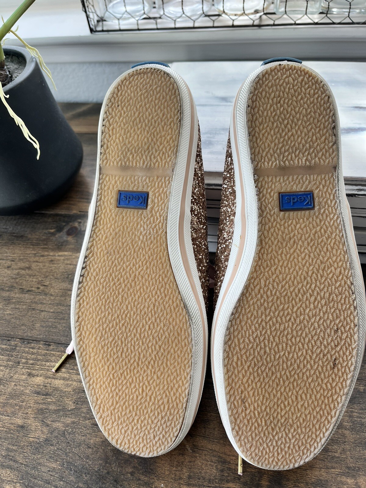 Keds x Kate Spade Champion Glitter Sneaker Rose Gold … - Gem