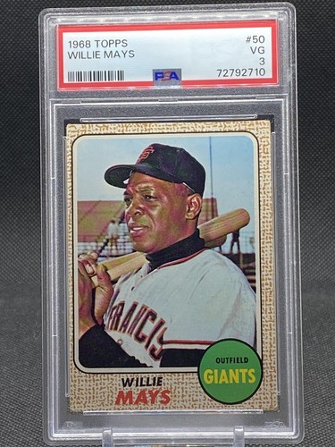 Willie Mays 1968 Topps Baseball #50 PSA 3 Very Good!!! | eBay