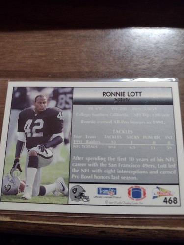 Howie Long, Warren Moon & Ronnie Lott Pacific #472,431&468 NEW | eBay