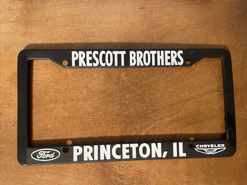Prescott Brothers Ford Princeton Illinois License Plate Frame Plastic ...