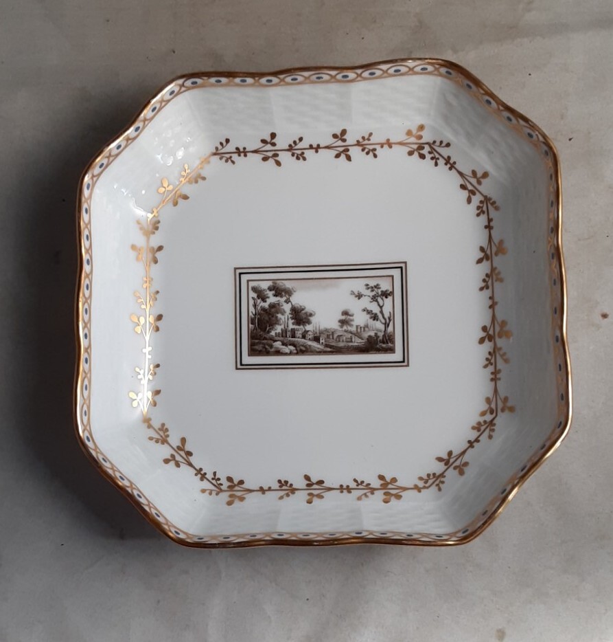 Richard Ginori Italian China Fiesole Pattern 6" Square Tray Dish EXC ...
