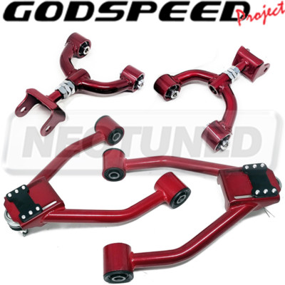 Godspeed 4pc Front+Rear Upper Camber Control Arm For Mazda Miata MX5 NA ...