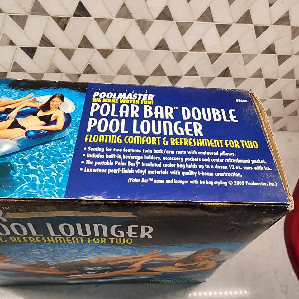 Pool Master Polar Bar Double Pool Lounger Double Swimming Pool Float ...