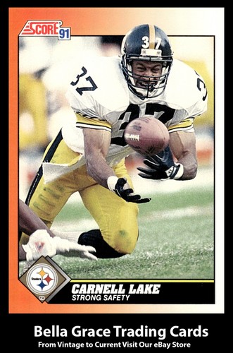 1991 Score Carnell Lake #384 Pittsburgh Steelers NFL Football | eBay