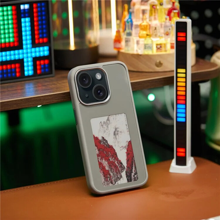 3-Color E Ink Display Phone Case for iPhone 15 Pro Max NFC Personalize ...