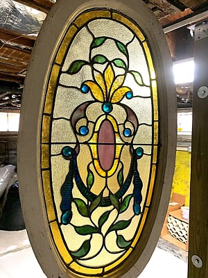 Stained Glass Windows - Oval Stained Glass Window