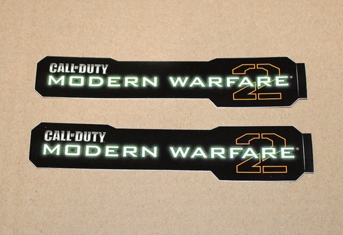 2x CALL OF DUTY COD MODERN WARFARE 2 Stickers RARE Promo 2009 Xbox 360 ...