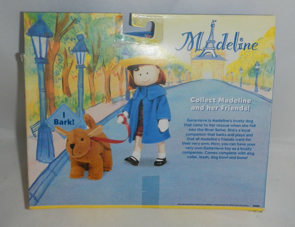 Madeline's Dog Genevieve Toy Stuffed Animal Doll Barks Learning Curve ...