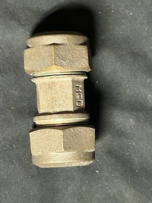 MCDONALD BRASS STRAIGHT COUPLER 1" CTS X 1" CTS, NL, NEW, FREE SHIPPING ...