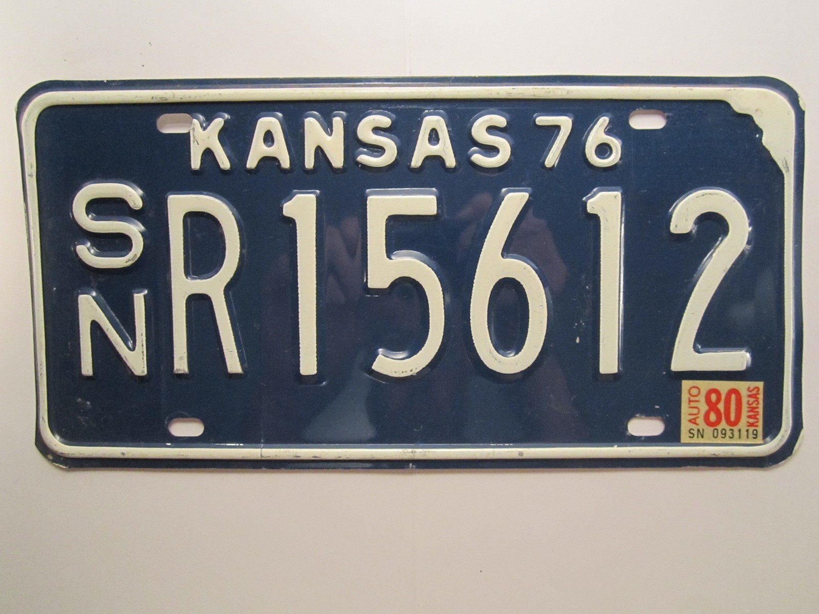 LICENSE PLATE Car Tag 1976 KANSAS SN R 15612 Shawnee County [Z274] | eBay