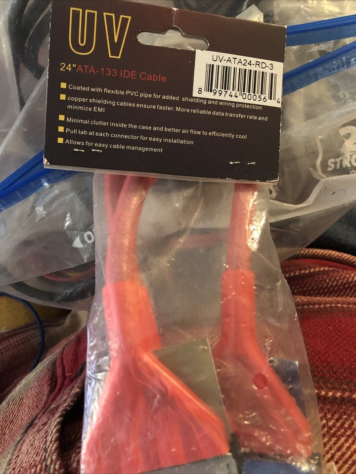 24 inch IDE 40-Pin/80-Wire Ultra ATA/133 Two-Drives Round Internal Cable, Yellow | eBay