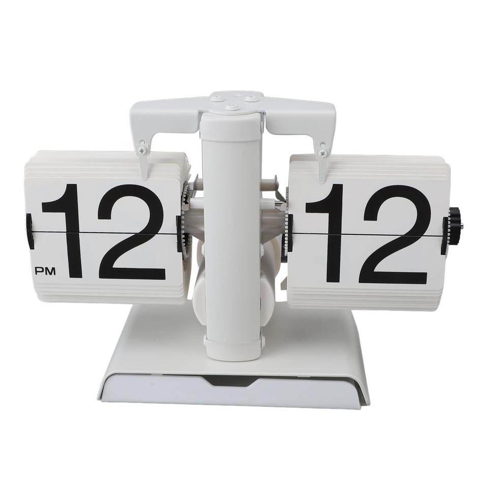 Flip Down Clock Mechanical Page Turning Clock For Office Retro Style | eBay