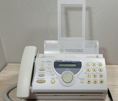 Sharp UX-P115 Plain Paper Fax Machine Phone Copier Facsimile Great ...