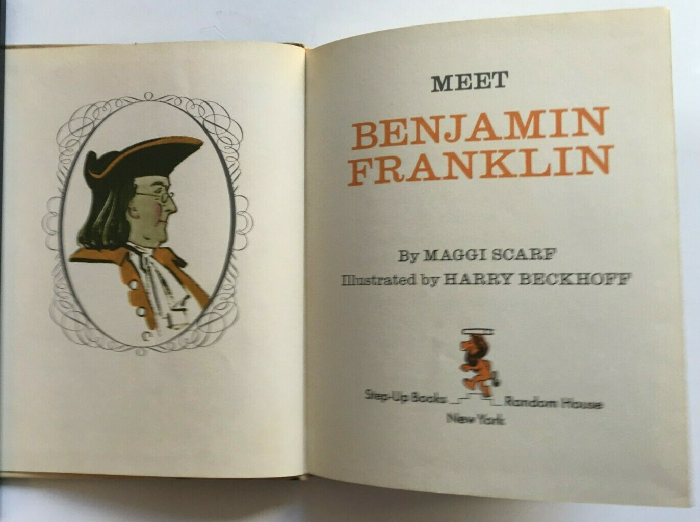 LOT OF 4 VINTAGE RANDOM HOUSE HOME SCHOOL STEP-UP BOOKS: PEOPLE ...