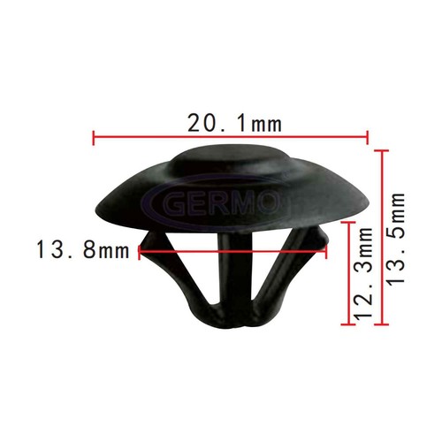 10 x Befestigungs-Clip Stopfen Motorhaube Verkleidungen für Mercedes ...