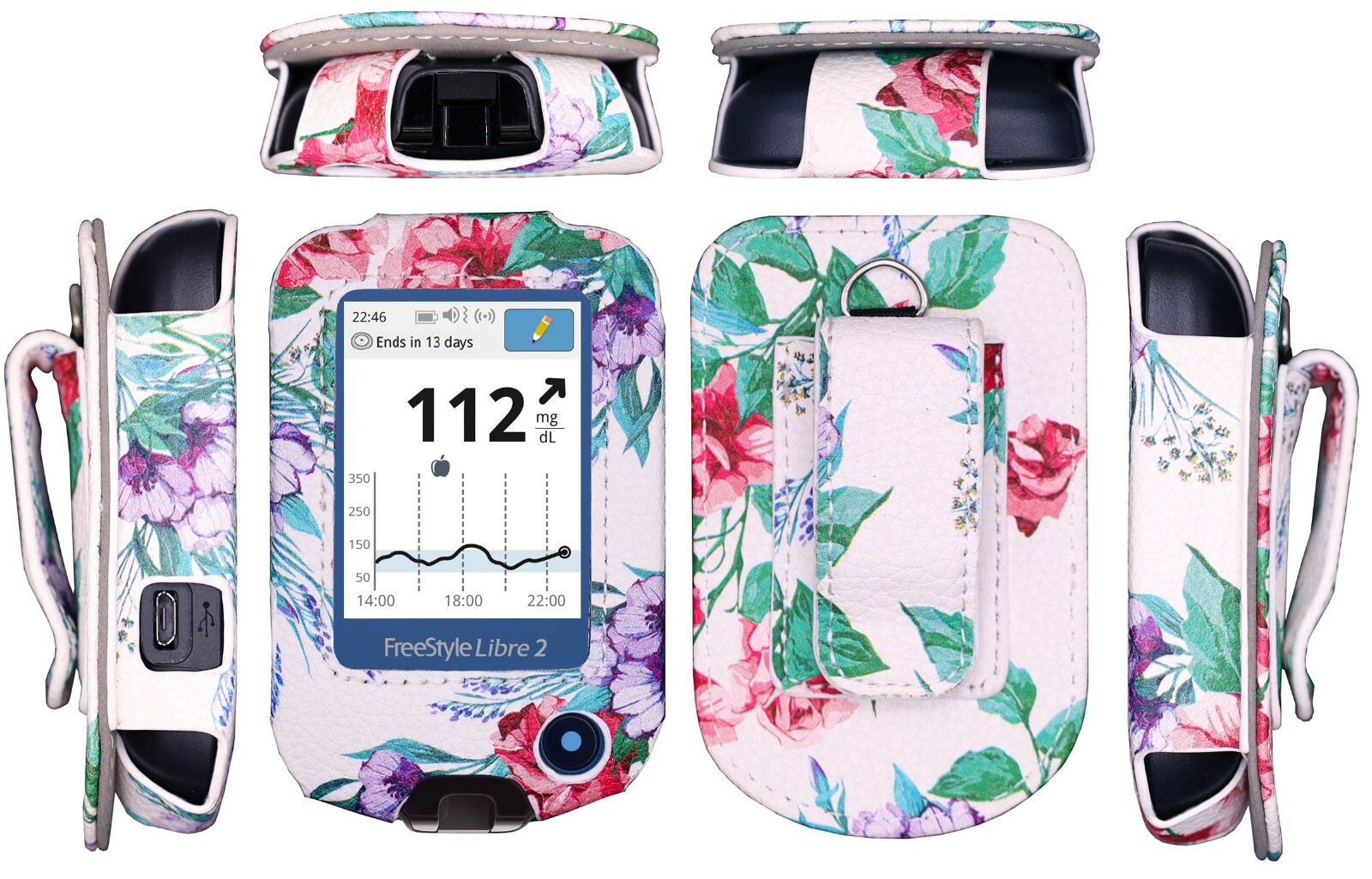 Cute Fitted Case W/Screen Protector for Freestyle Receiver (Libre2 ...