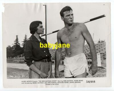 BOB MATHIAS ORIGINAL 8X10 PHOTO OLYMPIC GOLD BARECHESTED 1954 BOB ...