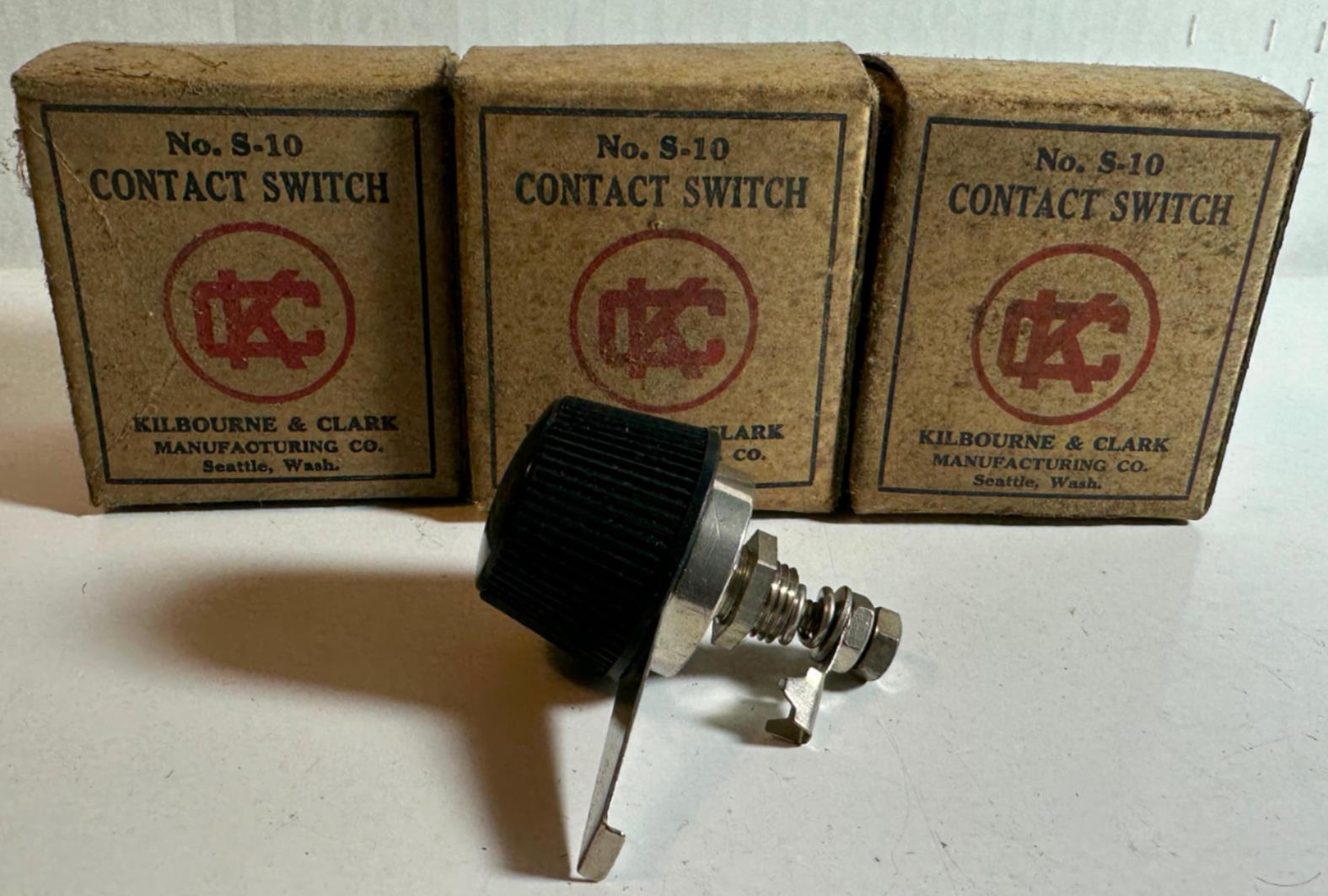 Lot of 3 Kilbourne & Clark Radio S-10 Contact Switch NIB - Antique | eBay