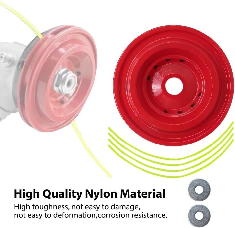 Aluminum Universal Trimmer Head Replacement Brush Cutter Weedeater w/ 4 ...