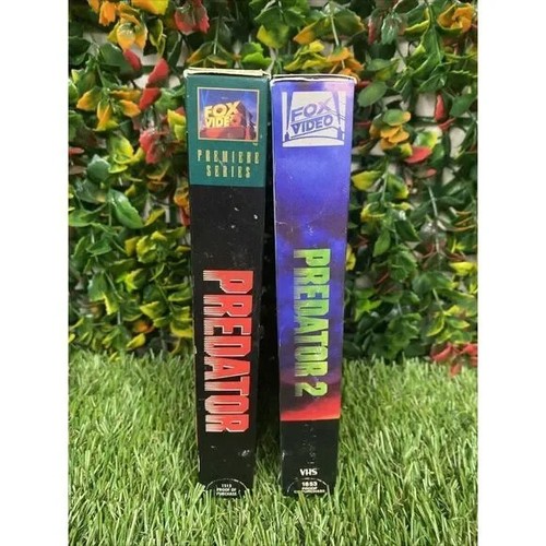 Predator 1 and 2 VHS 1988 1991 Arnold Schwarzenegger Danny Glover CBS ...