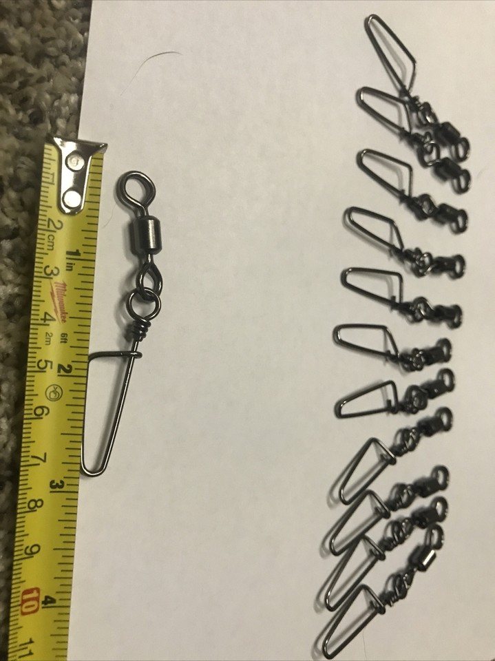 NEW 12PK DECOY SNAP SWIVELS HD 4/0 STAINLESS STEEL DUCK GOOSE DIVER ...