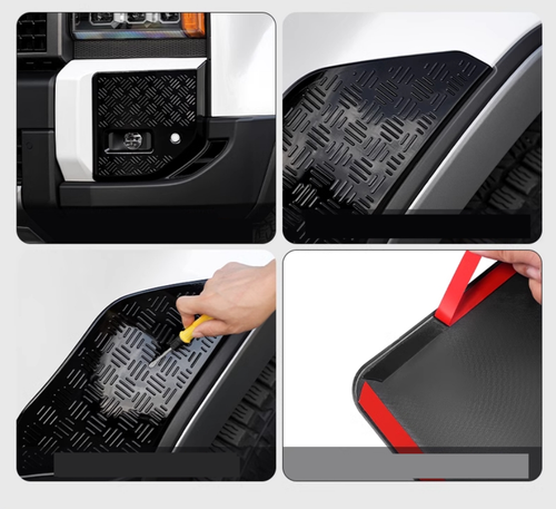 Black Rear Wheel Protect Panel Cover Trim For 24-2025 Land Cruiser ...