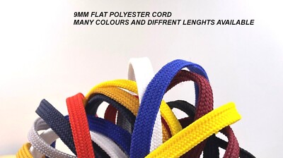 Quality 9mm Flat Polyester Drawstring Corset Lacing Cord Hoodies Laces ...