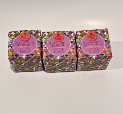 Addison & Gates LAVENDER CHAMOMILE Scented Cub Soap Bar 1.9 oz 55 grams ...