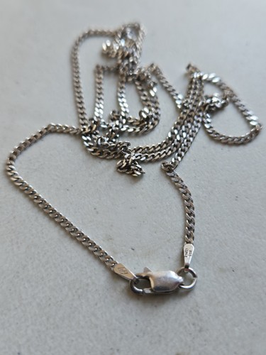 Sterling Silver Curb Style Chain 925 Italy BSI 4.5gr. 24" Long Needs ...
