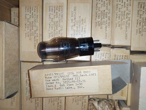 OC3 Tube RCA Nos 2JOC3 VR105 OC 3 YEAR 1953 CavA4H4 | eBay