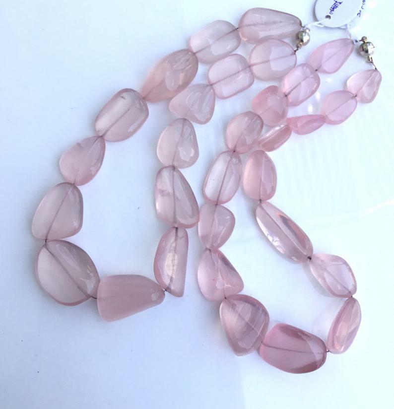 Rose Quartz Smooth Tumbles Natural Gemstone | eBay