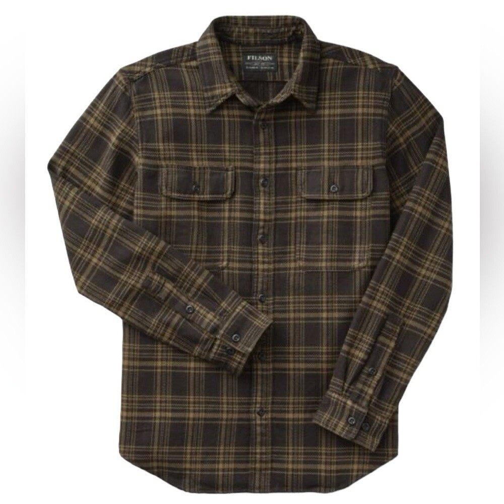 Filson Vintage Scout Shirt in Black Olive Plaid Shirt… - Gem